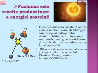 Fuziunea nucleara cristina,catalina, adela (1) | PPT