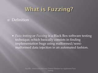 Fuzz DB | PPT