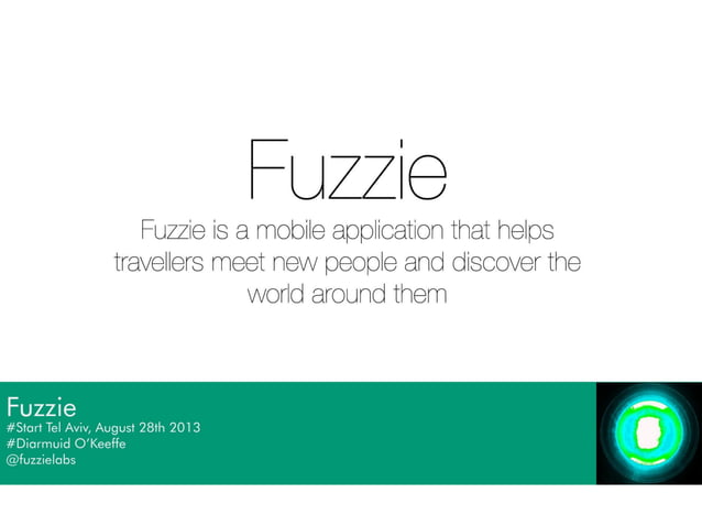 Fuzzie- Geo Social application pitch deck | PDF