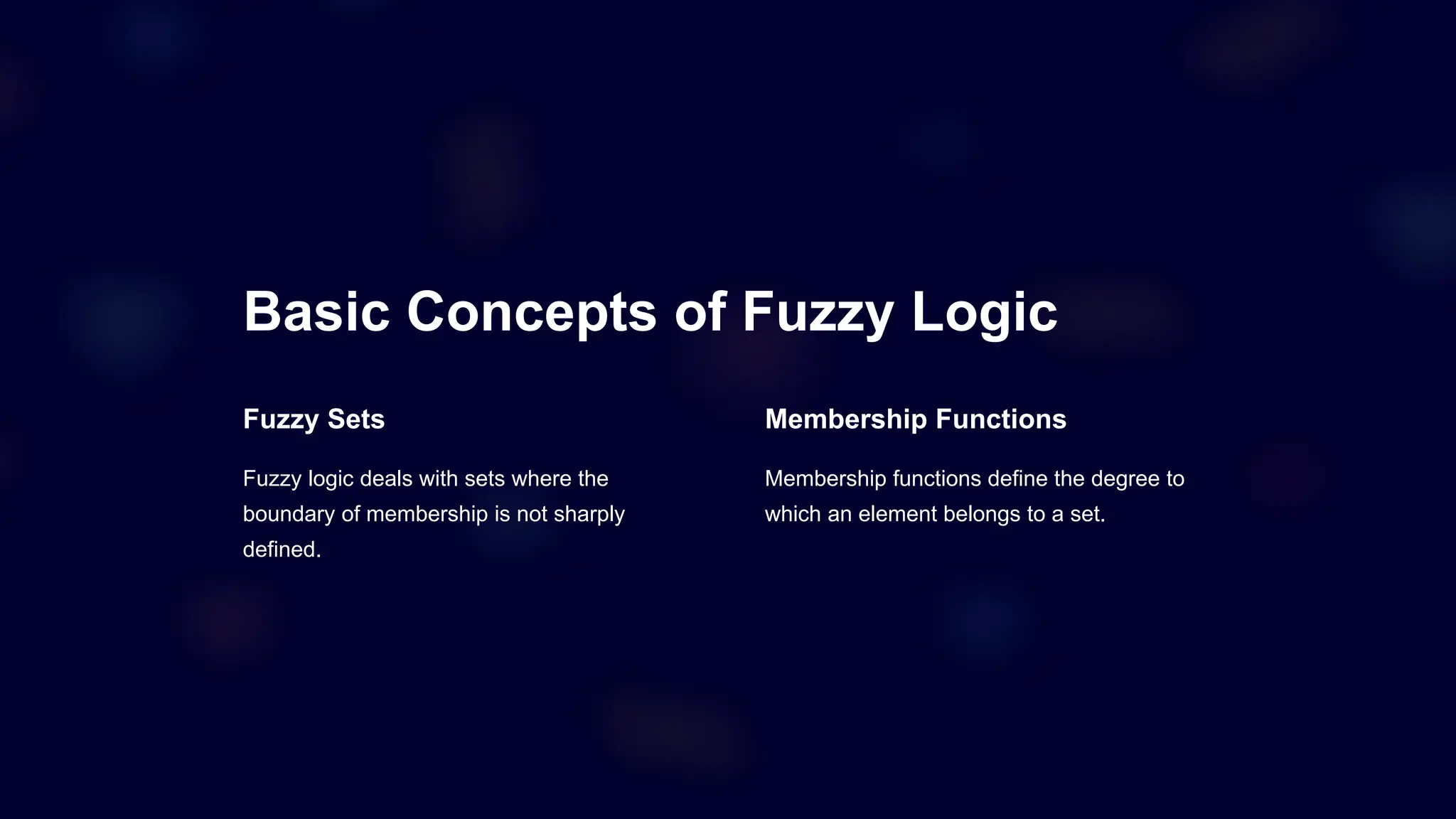 Introduction to Fuzzy Logic Control System | PPT