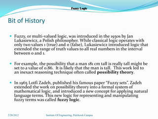 Fuzzy logic | PPTX