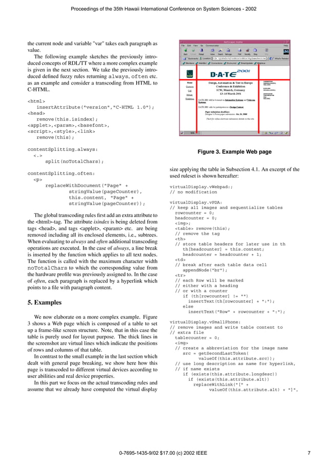 Fuzzy Rules for HTML Transcoding | PDF