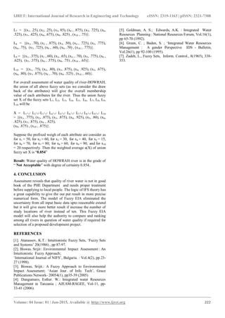 Fuzzy analysis for assessment of river water quality | PDF