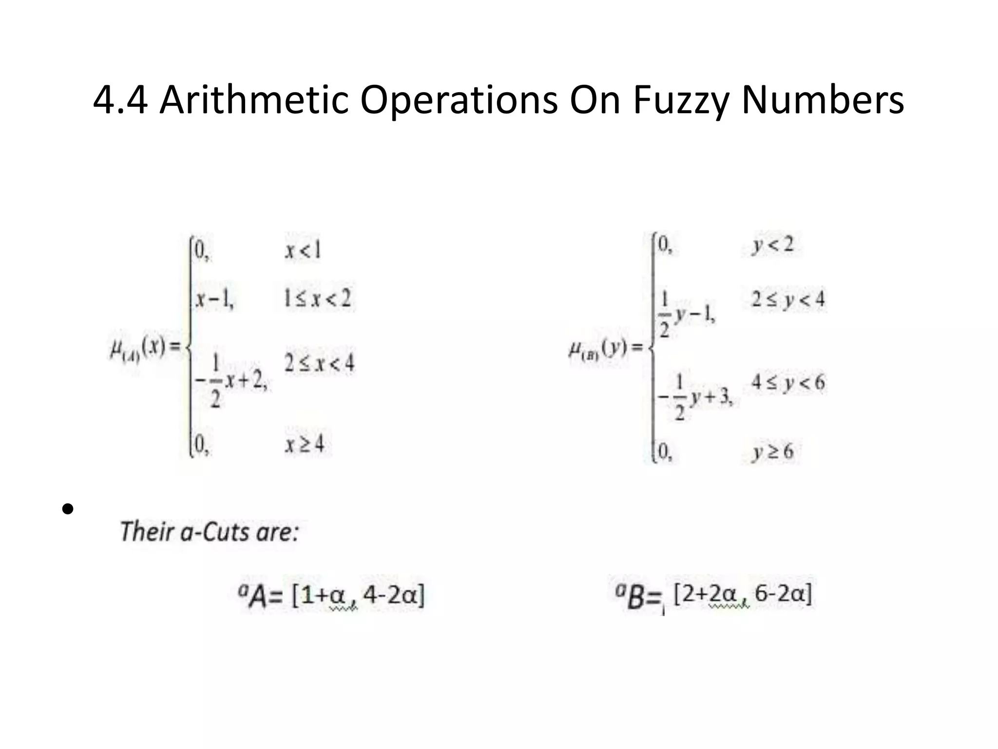 Fuzzy arithmetic | PPTX