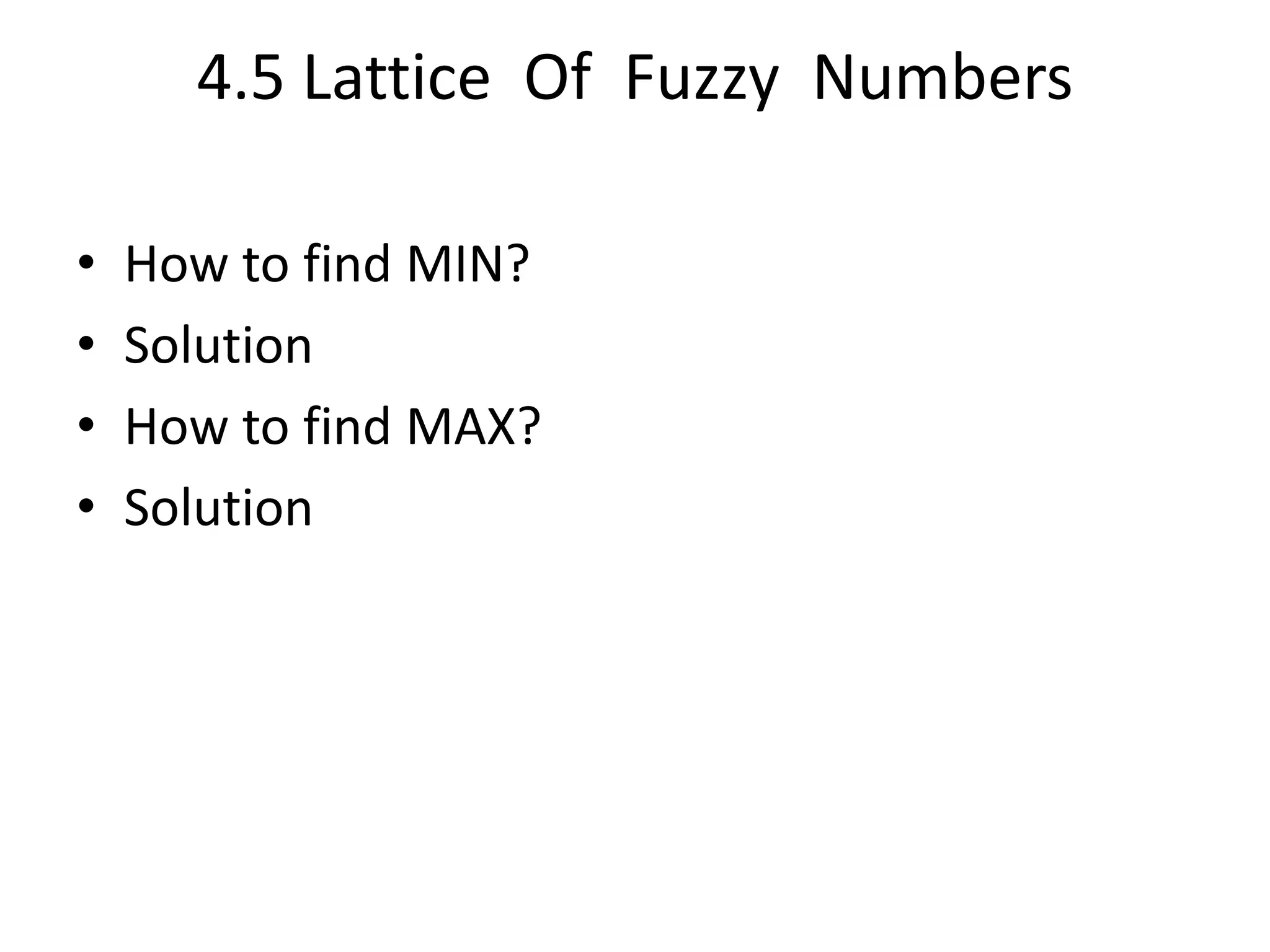 Fuzzy arithmetic | PPTX