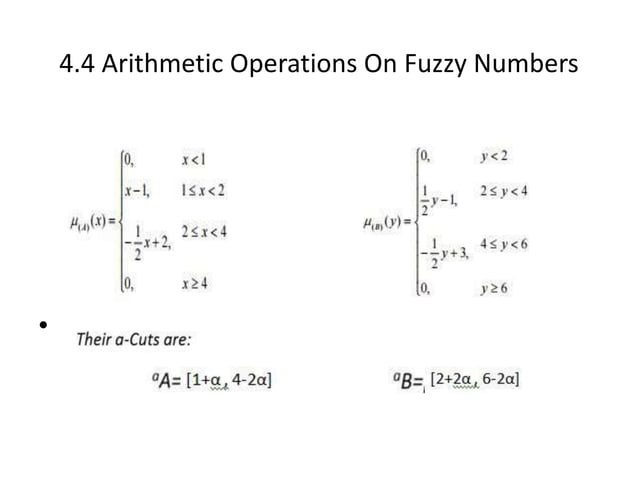Fuzzy arithmetic | PPTX