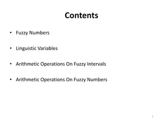 Fuzzy arithmetic | PPTX