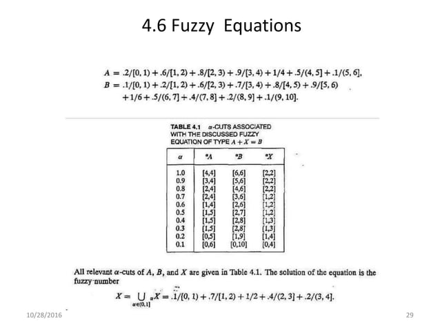 Fuzzy arithmetic Fuzzy arithmetic