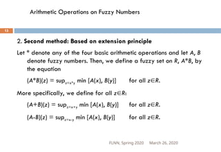 fuzzy arithmetic operations over set theory | PPT
