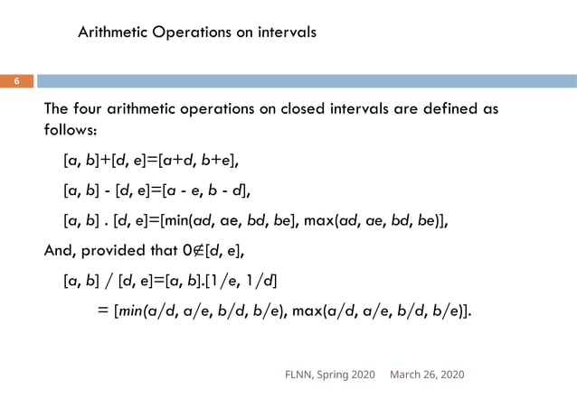fuzzy arithmetic operations over set theory | PPT