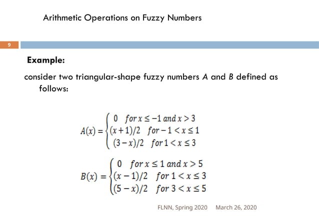 fuzzy arithmetic operations over set theory | PPT