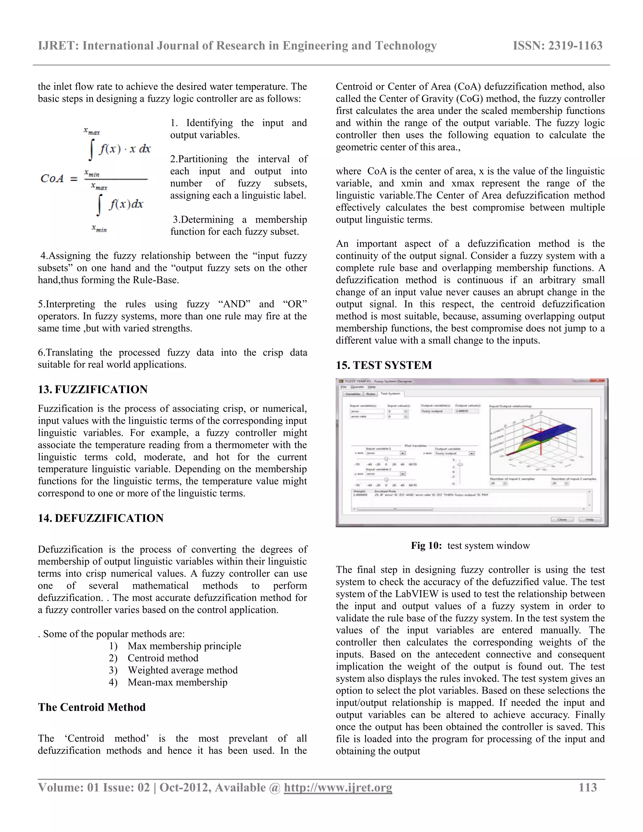 Fuzzy based control using labview for miso temperature process | PDF