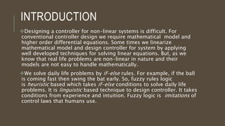 Fuzzy based cruise control | PPTX