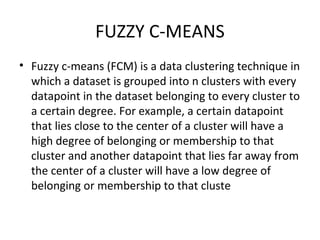 Fuzzy c means clustering protocol for wireless sensor networks | PPT