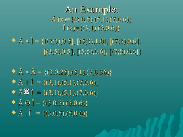Fuzzy calculation | PPT