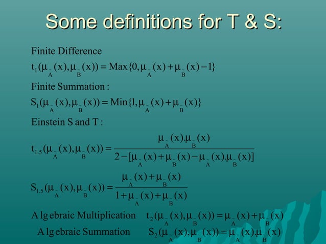 Fuzzy calculation | PPT