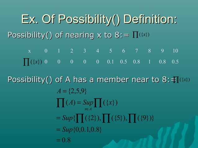 Fuzzy calculation | PPT