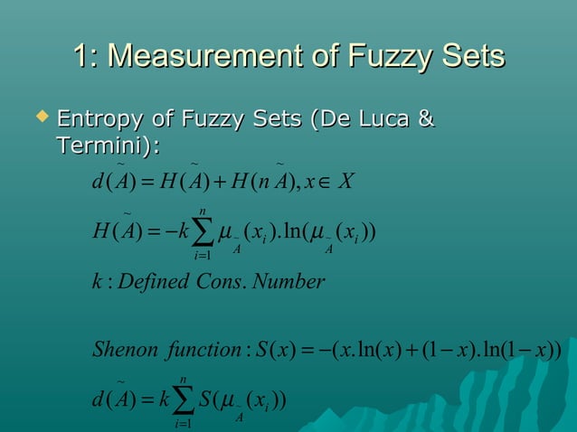 Fuzzy calculation | PPT