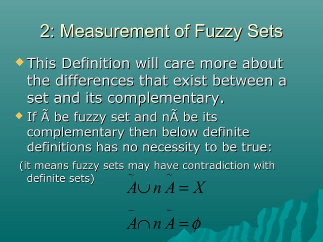 Fuzzy calculation | PPT