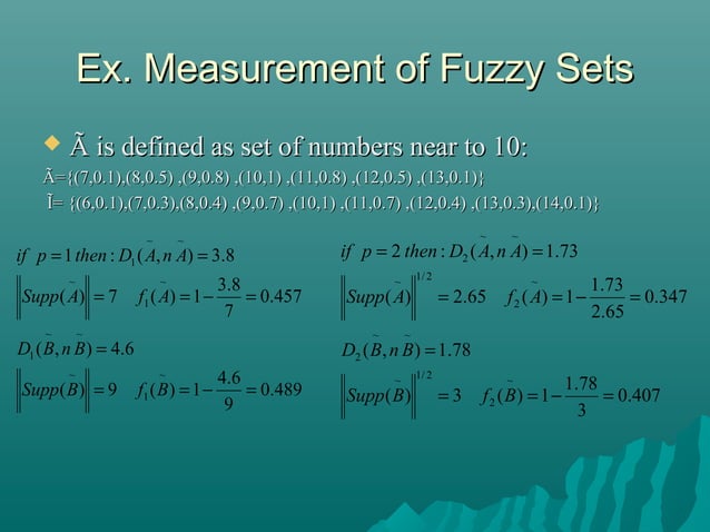 Fuzzy calculation | PPT