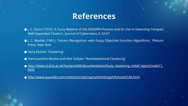 Fuzzy Clustering & Fuzzy Classification Method | PPT