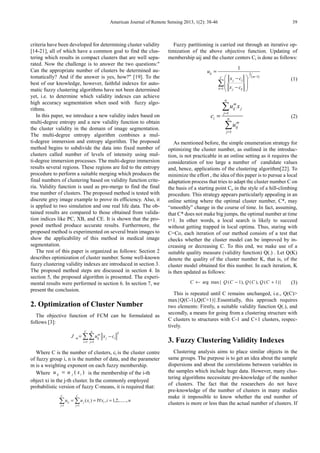 Fuzzy clustering1 | PDF