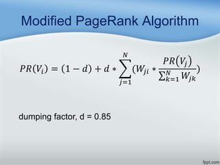 Fuzzy clustering of sentence | PPTX