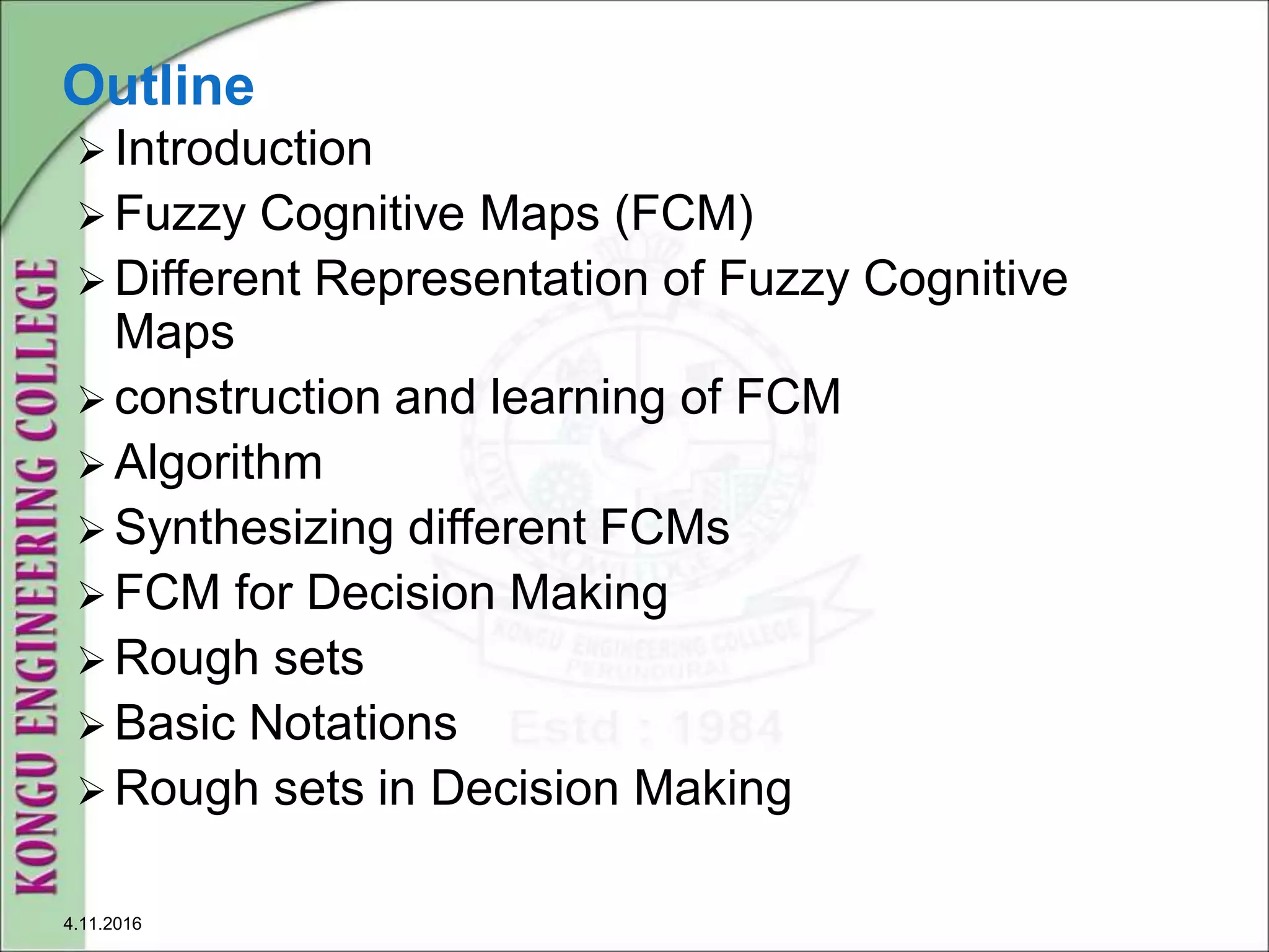 Fuzzy cognitive map and Rough Sets in Decision Making | PDF
