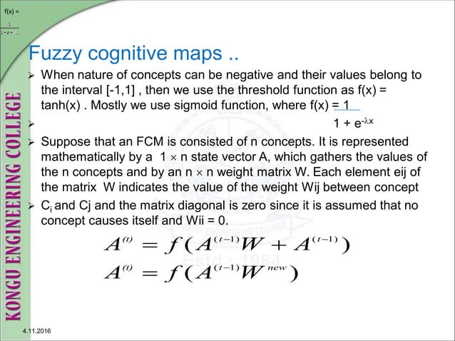 Fuzzy cognitive map and Rough Sets in Decision Making | PPT