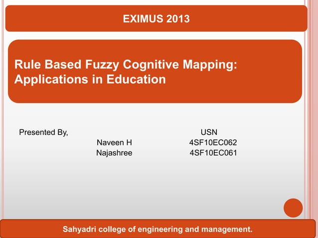 Fuzzy cognitive mapping .ppt new | PPT