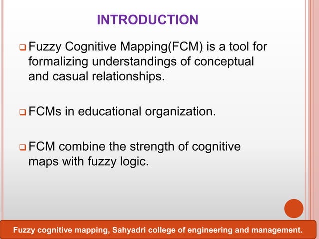 Fuzzy cognitive mapping .ppt new | PPT