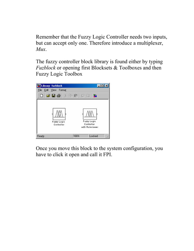 Fuzzy control design_tutorial | PDF
