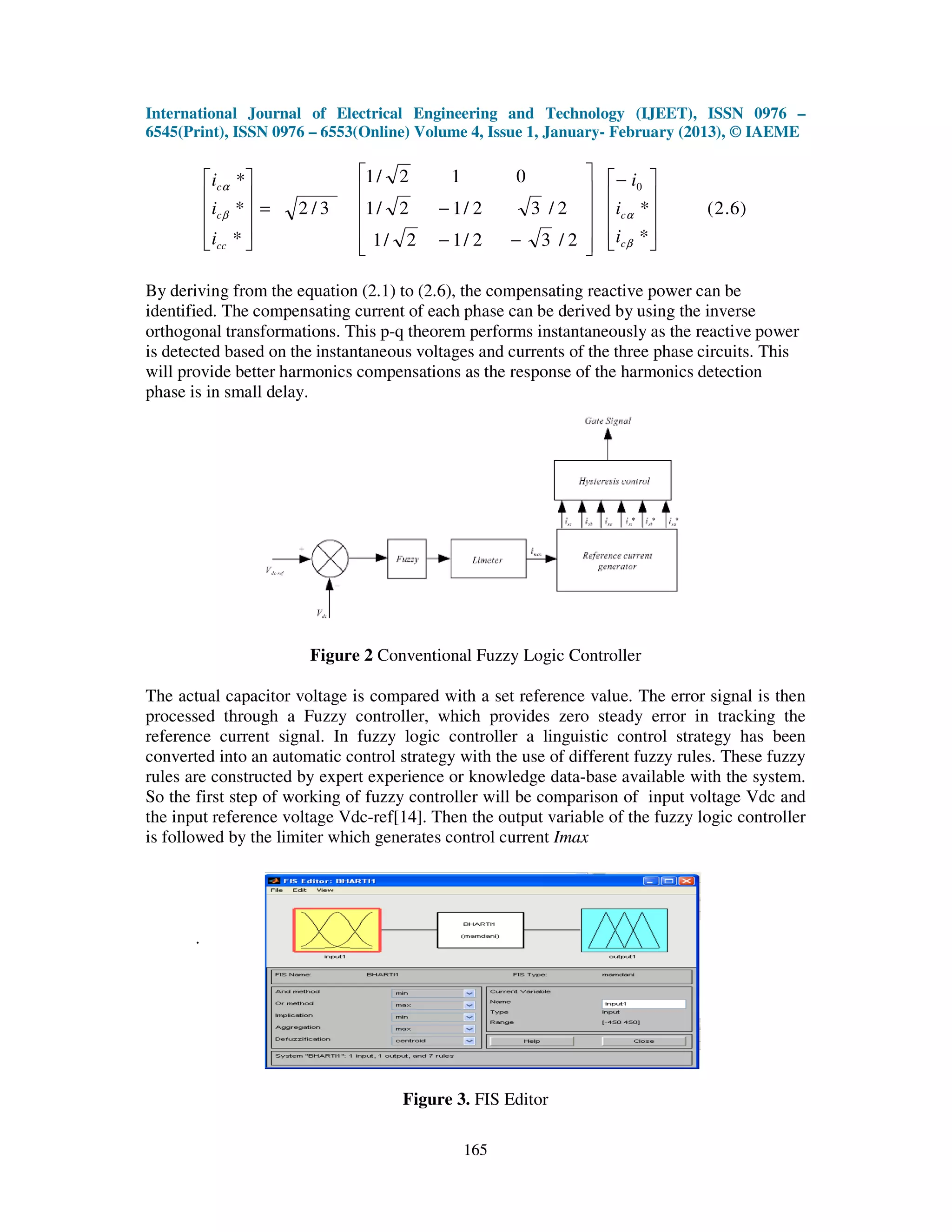 Fuzzy controller based current harmonics suppression using shunt active filter | PDF