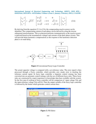 Fuzzy controller based current harmonics suppression using shunt active filter | PDF