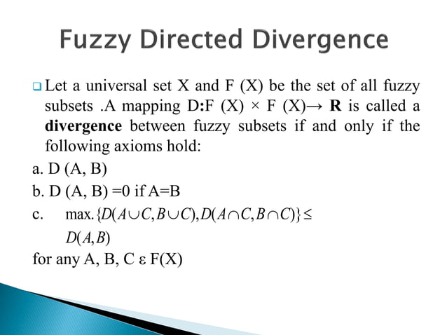 Fuzzy Directed Divergence And Image Segmentation Pdf