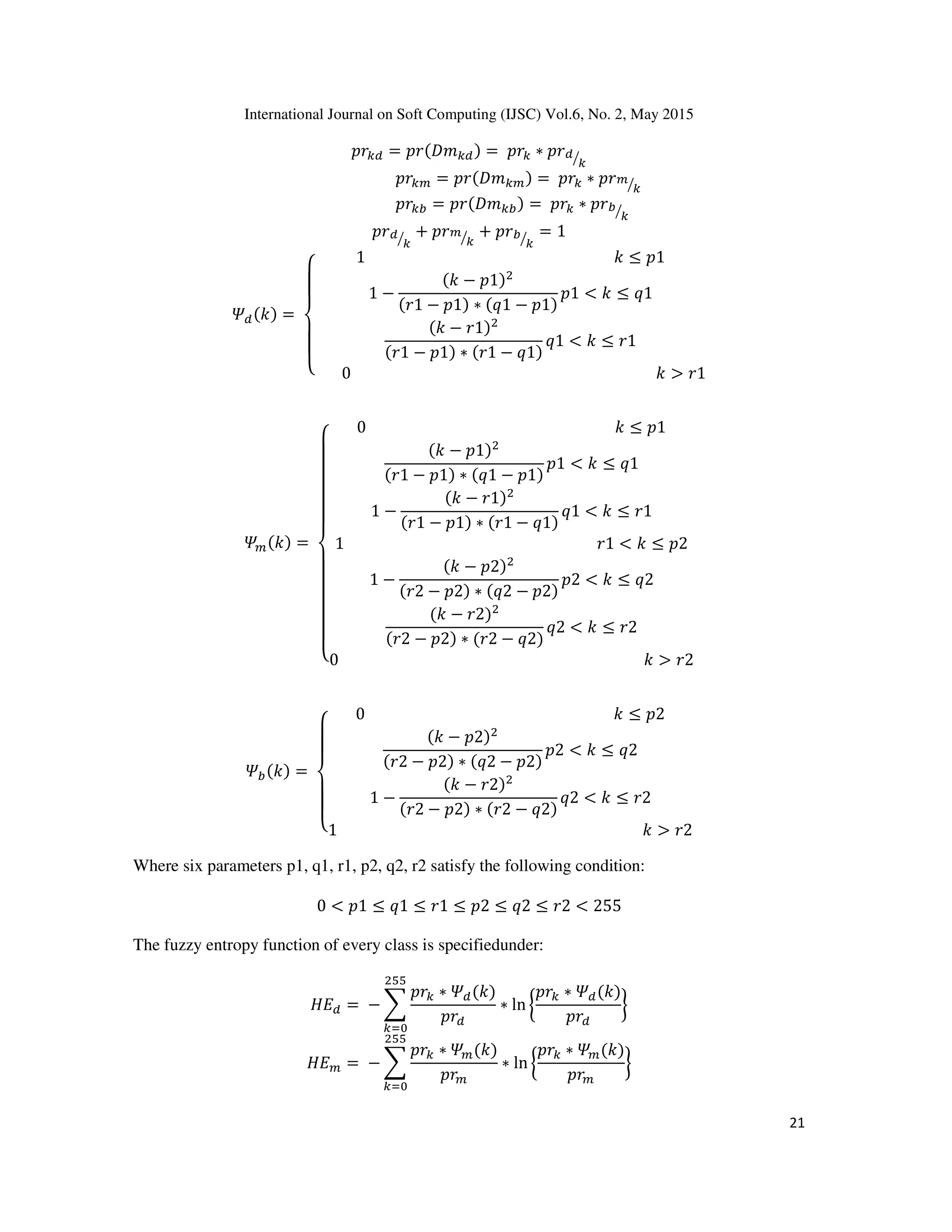 Fuzzy entropy based optimal | PDF | Computing | Technology & Computing