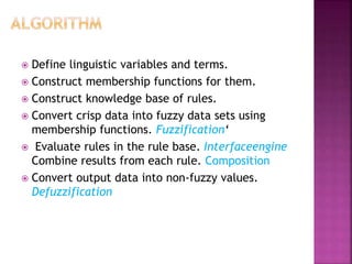 Fuzzy expert system | PPT