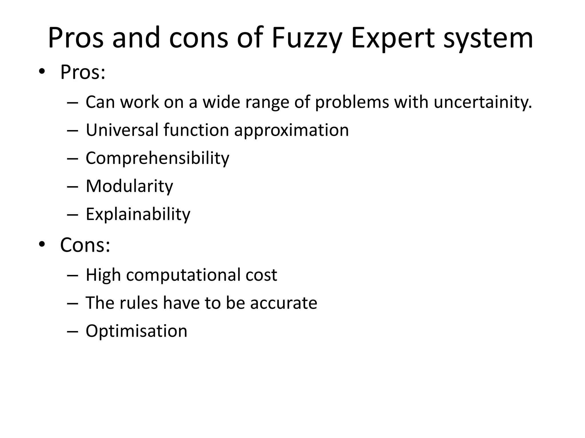 Fuzzy expert system | PPSX