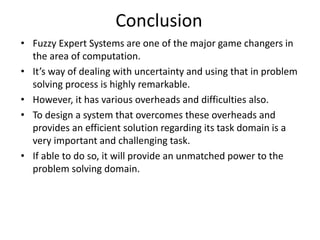 Fuzzy expert system | PPSX
