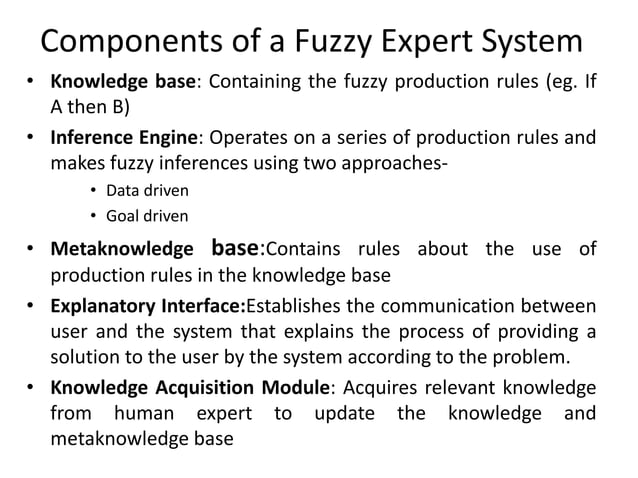 Fuzzy expert system | PPSX