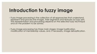 Fuzzy image processing- fuzzy C-mean clustering | PPTX