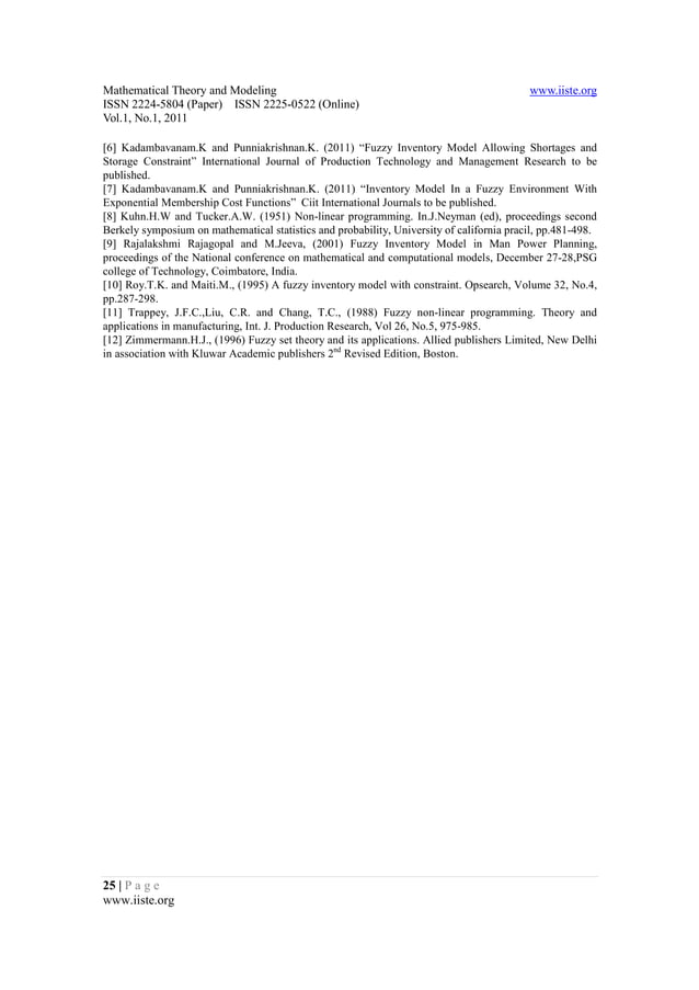 Fuzzy Inventory Model With Shortages In Man Power Planning Pdf