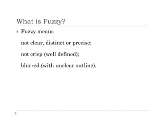 Fuzzy+logic | PDF