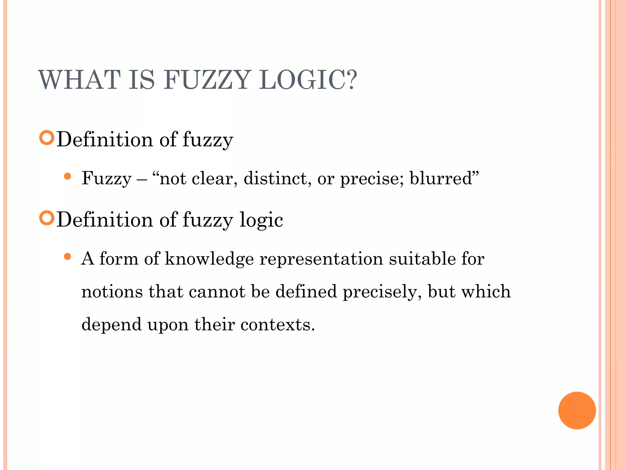 Fuzzy logic | PPT