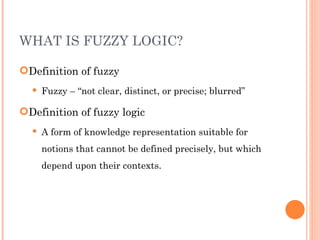 Fuzzy logic | PPT