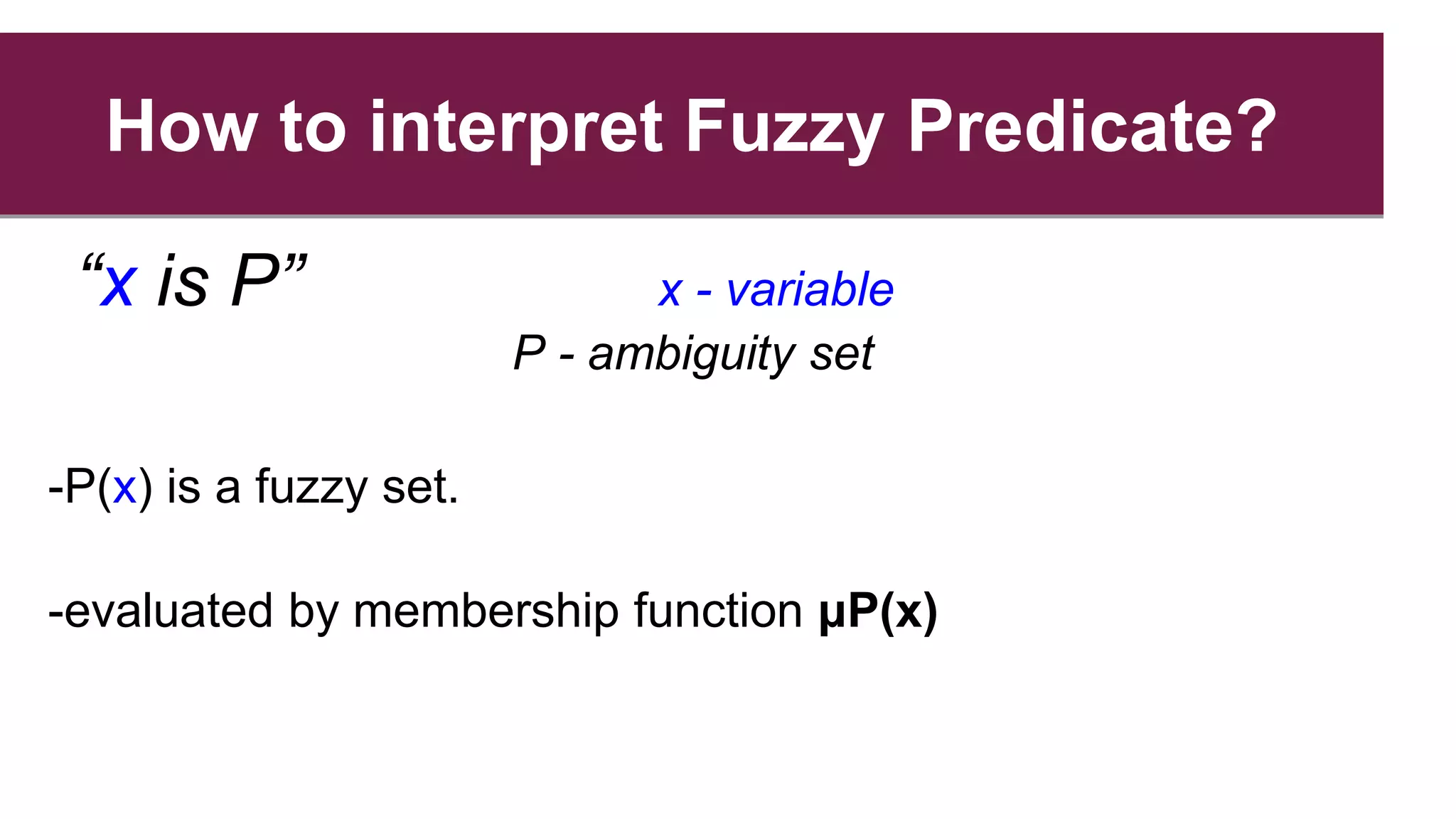 Fuzzy logic and application in AI | PPTX