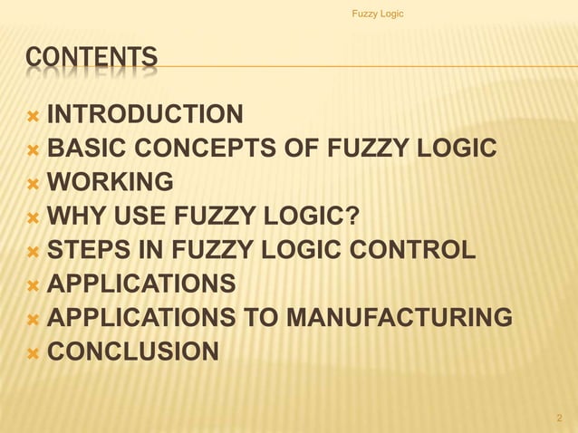 Fuzzy logic | PPTX | Programming Languages | Computing