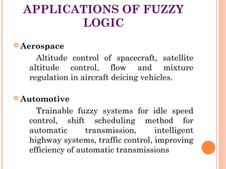 Fuzzy control and its applications | PPT