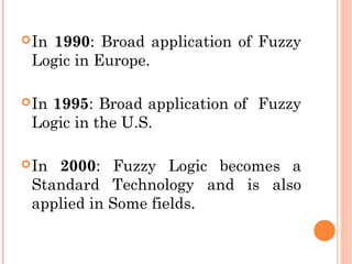Fuzzy control and its applications | PPT