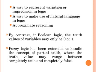 Fuzzy control and its applications | PPT